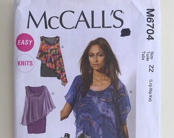 Mccall’s M7355 Sewing Pattern Misses' Crop Top and Gathered Skirts Size ...