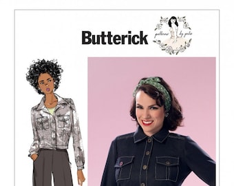 Butterick B6454 Sewing Pattern Misses' Ruffled Dresses and Shawls Size ...