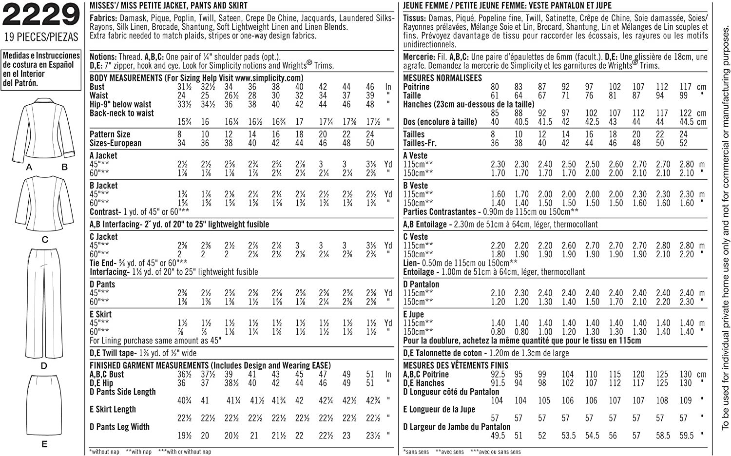 Simplicity S2229 Misses' Threads Magazine Pattern Jacket - Etsy