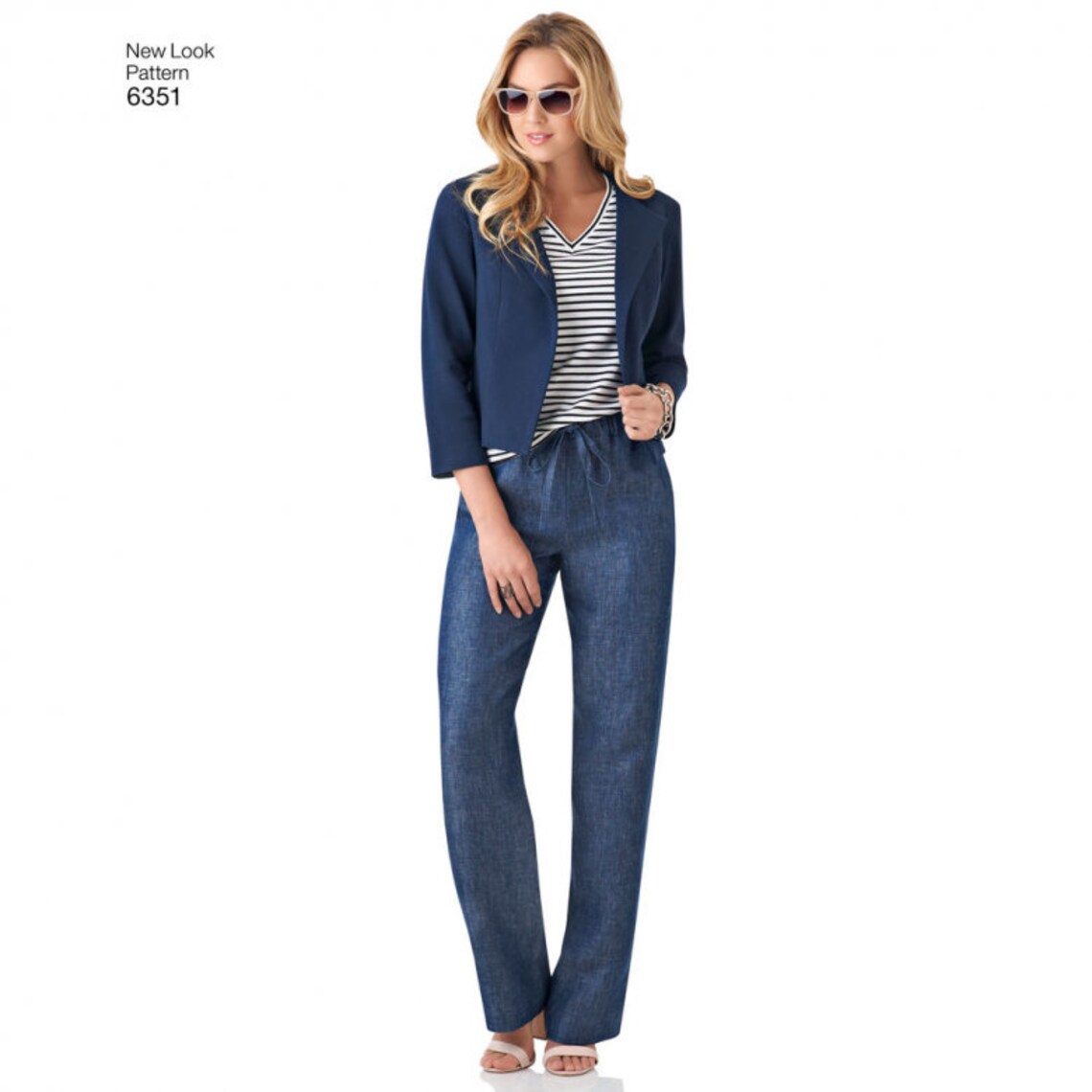 New Look 6351 Sewing Pattern Misses' Jacket Pants Skirt - Etsy