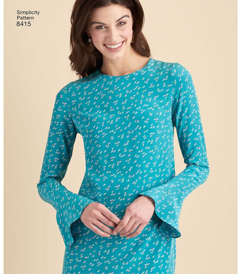 Simplicity S8415 Misses' Sheath Dress W Length & Sleeve Variations Size ...