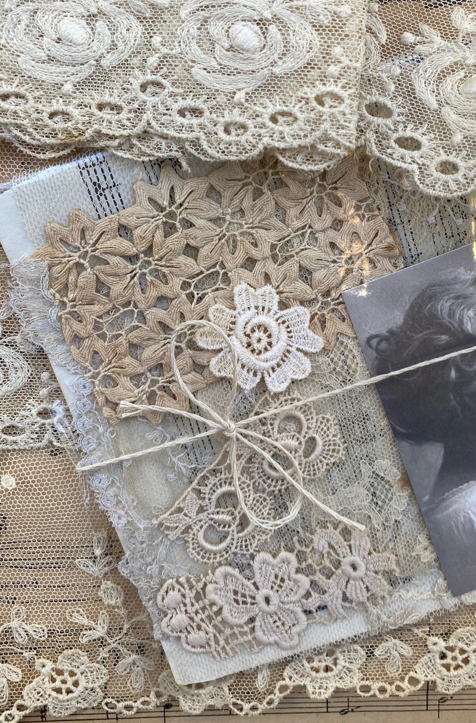 Antique Lace Pieces for Junk Journals, Snippets, Jewelry and Card ...