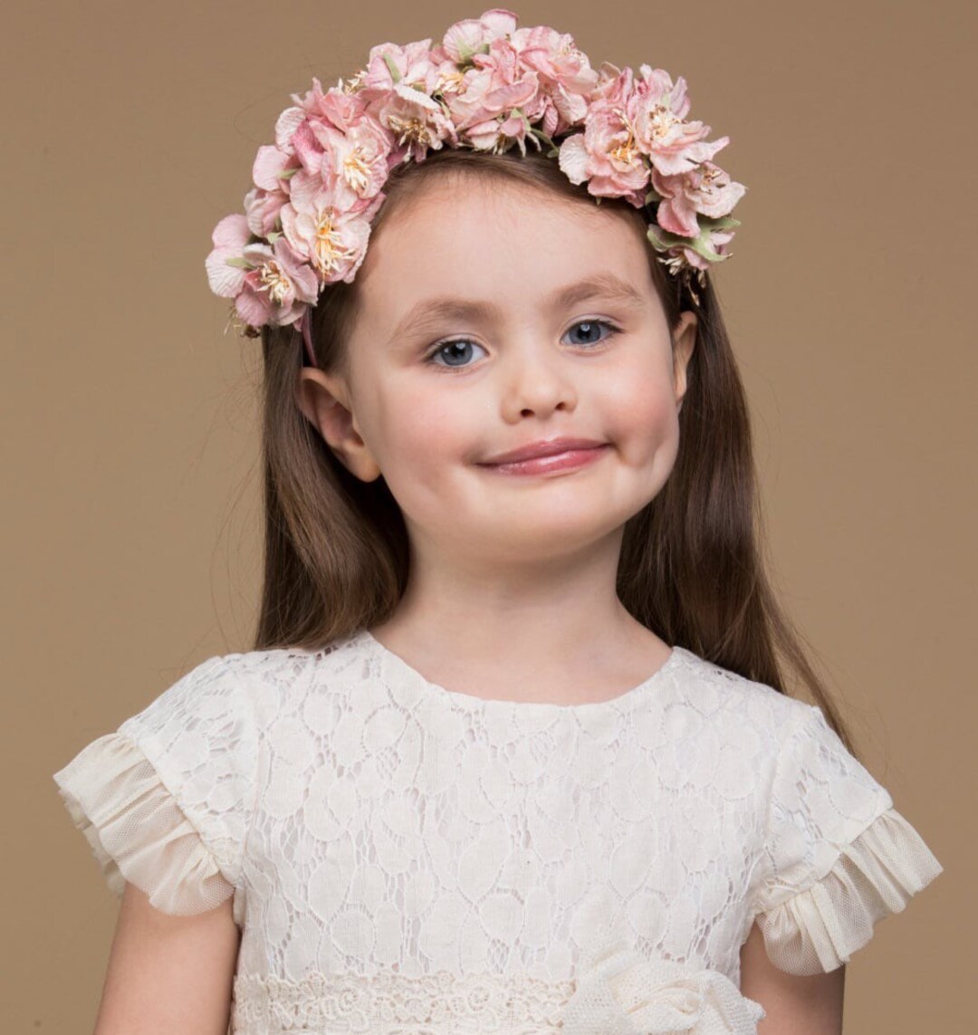 Floral Crown .flowergirl Crown . Rose Headband . Girls - Etsy