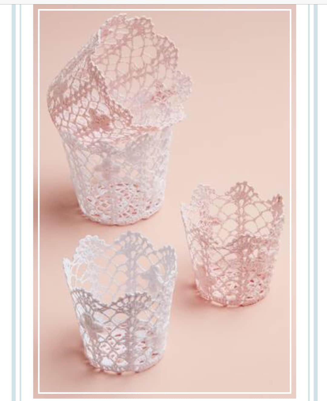 Crochet Lace Container . Lace Storage Container - Etsy