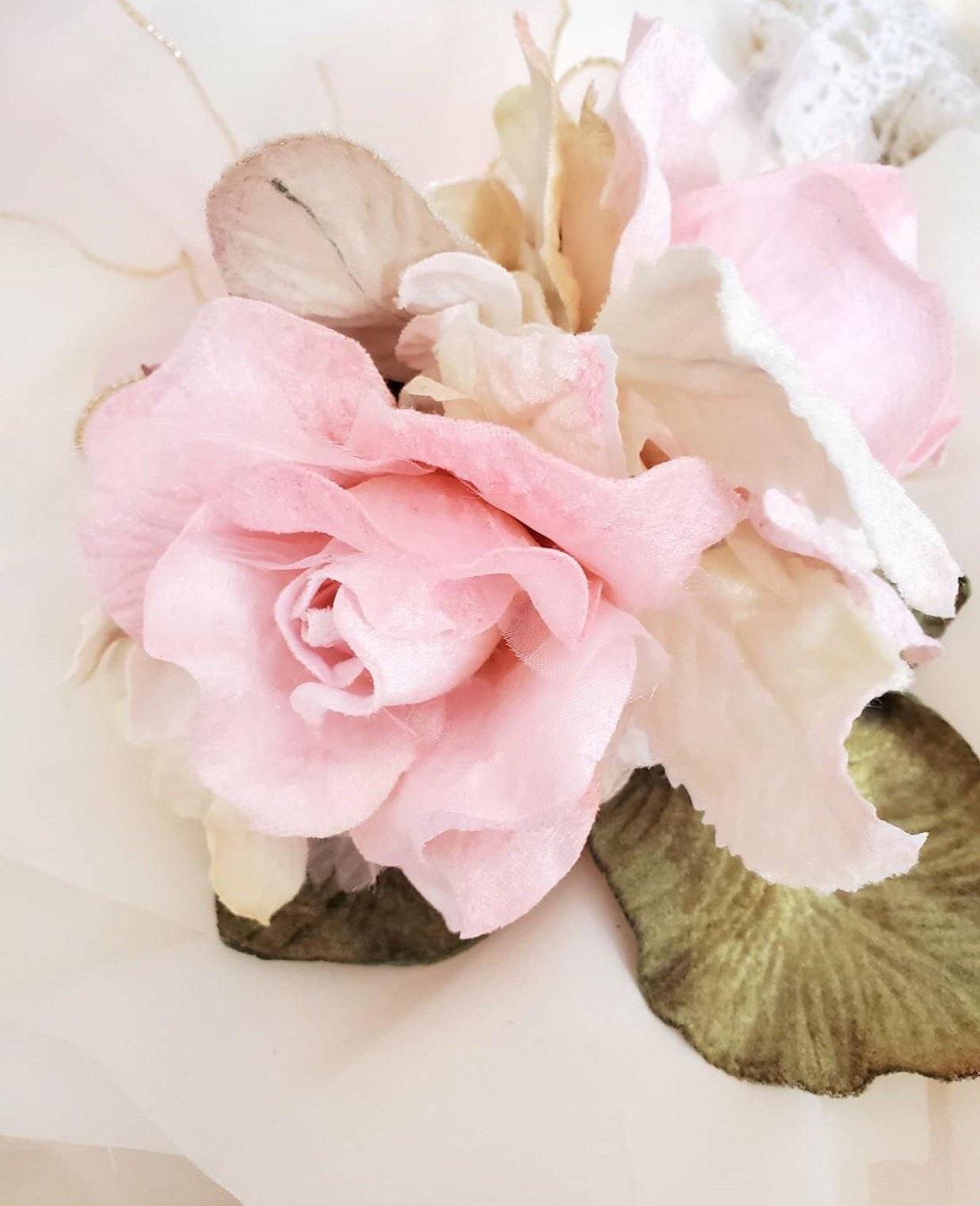 Rose and Hydrangea Posy. Victorian Rose Posy. Millinery | Etsy