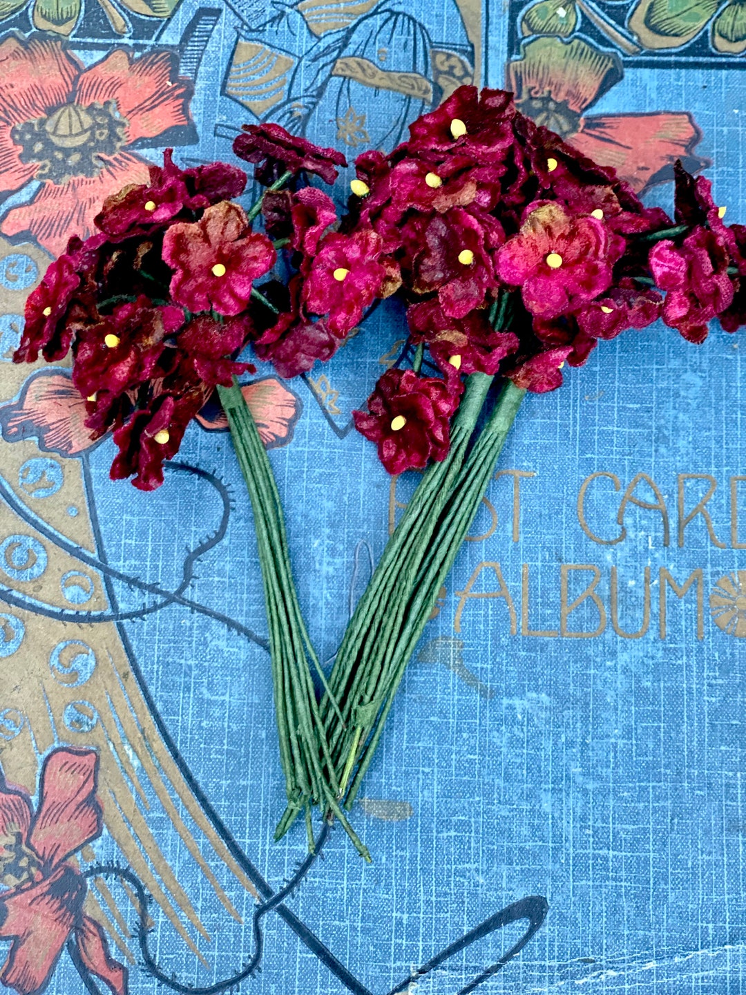 Forget Me Not Elvet Flowers . Velvet Forget Me Not Posy . Millinery ...