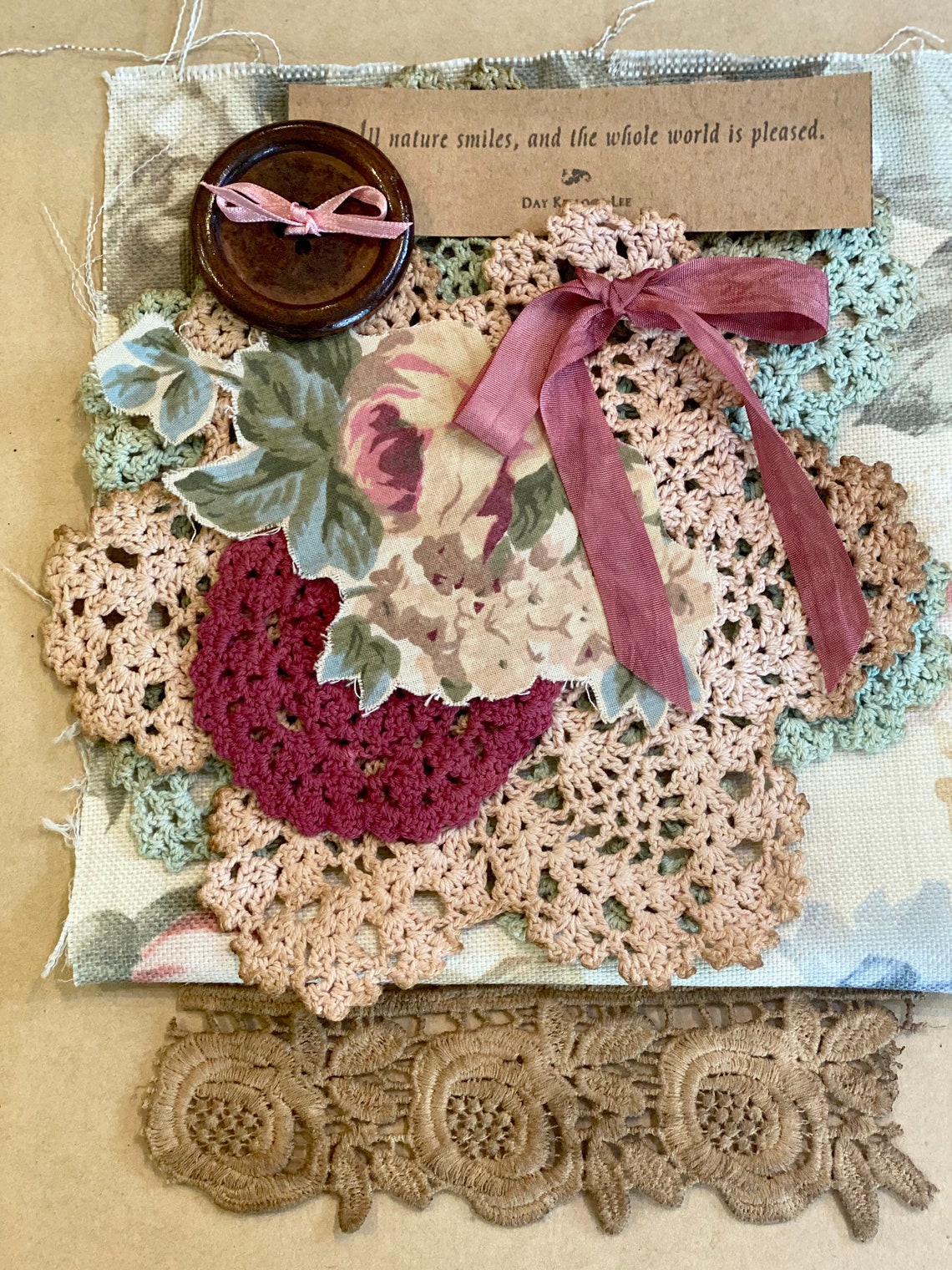 Vintage Lace Doyle Embellishment Collection . Crochet Lace Selection ...