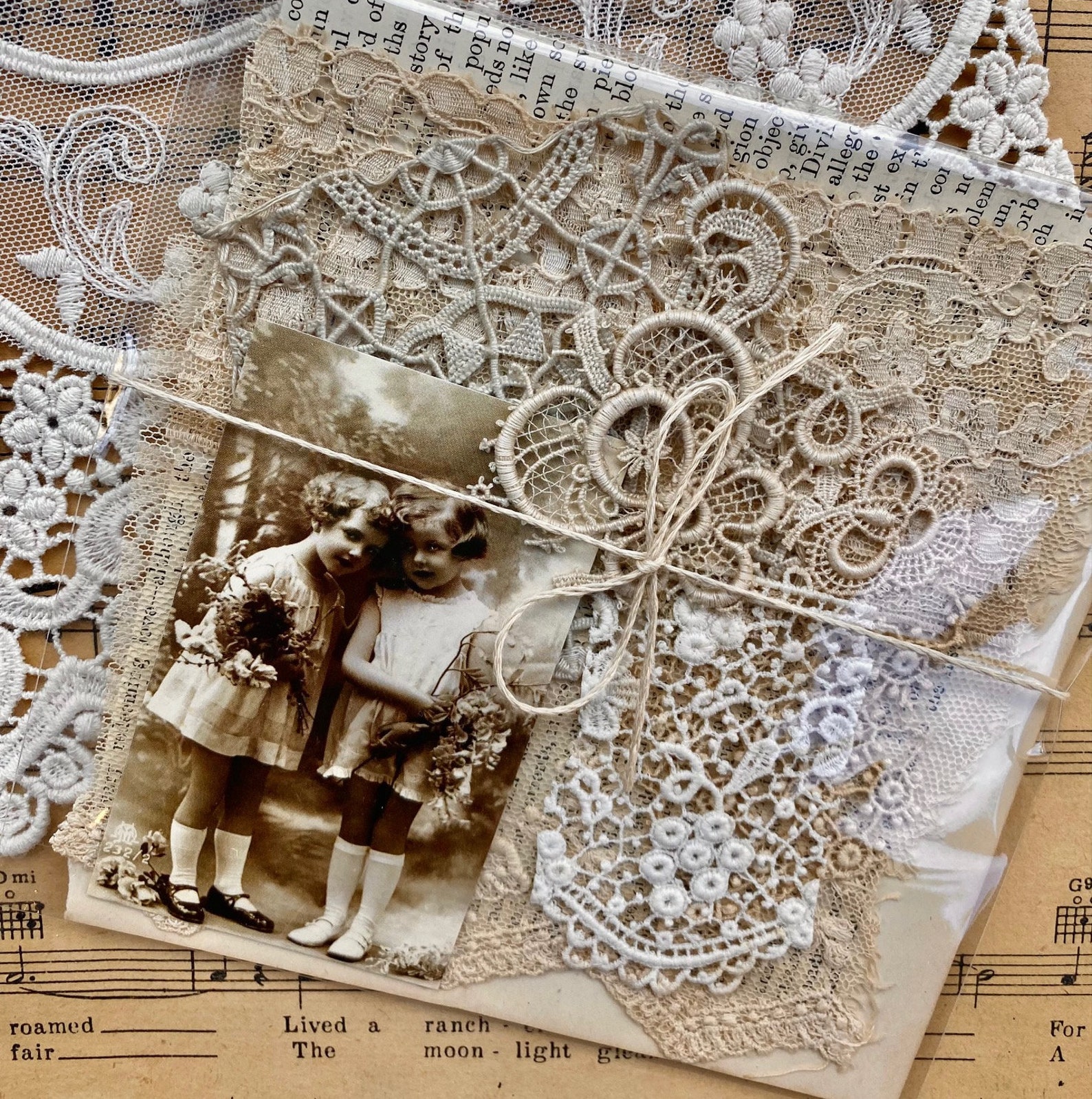 Antique Lace Collection Pack for Junk Journals Scrapbooking - Etsy