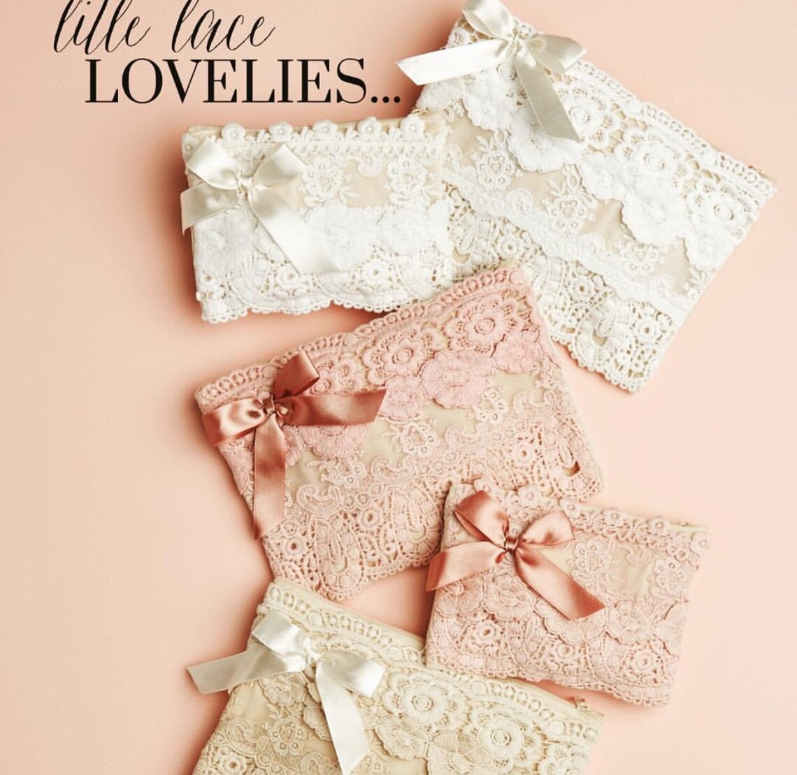 Vintage Style Lace Zip Bags. Lace Zip Bags. Lace Purse. Bridal - Etsy