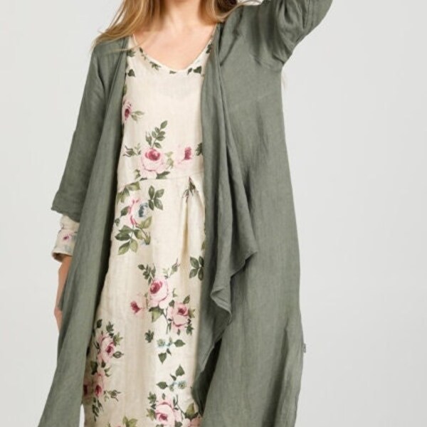 Linen Duster Coat - Etsy