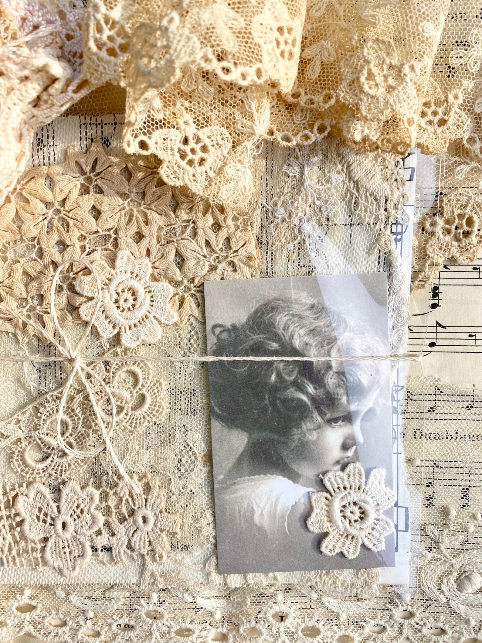 Antique Lace Pieces for Junk Journals, Snippets, Jewelry and Card ...