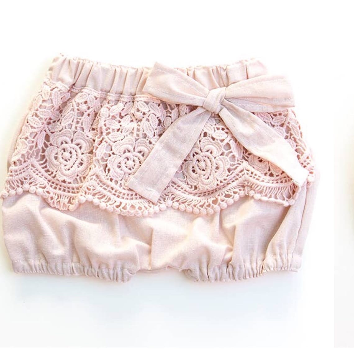 Linen and Lace Bloomers . Linen and Lace Diaper Covers . Baby | Etsy