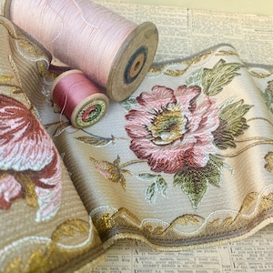 Antique Style Floral French Brocade Trim for Use in All Sewing and Slow ...