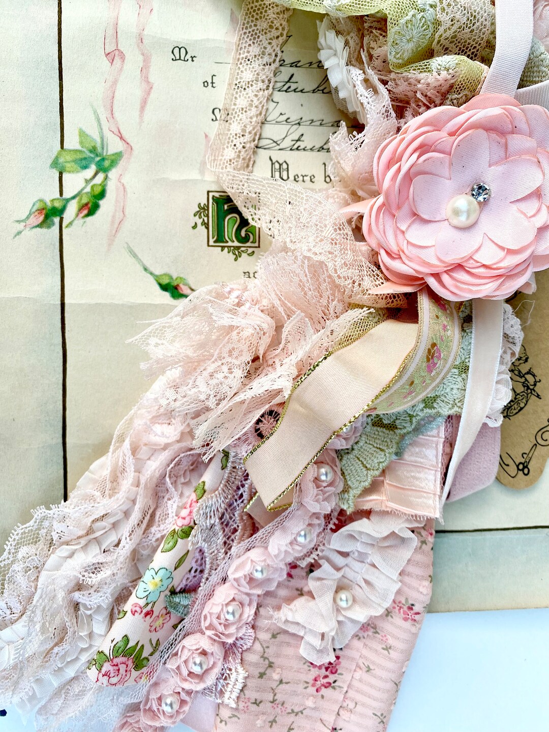 Treasured Lace and Ribbon Scrap Collection for Snippets , Sewing and ...