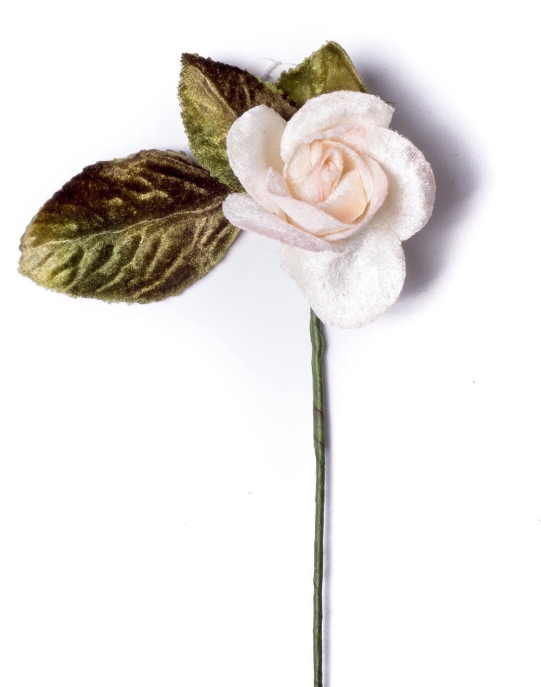 Small Velvet Rose . Millinery Rose . Cream Velvet Rose - Etsy