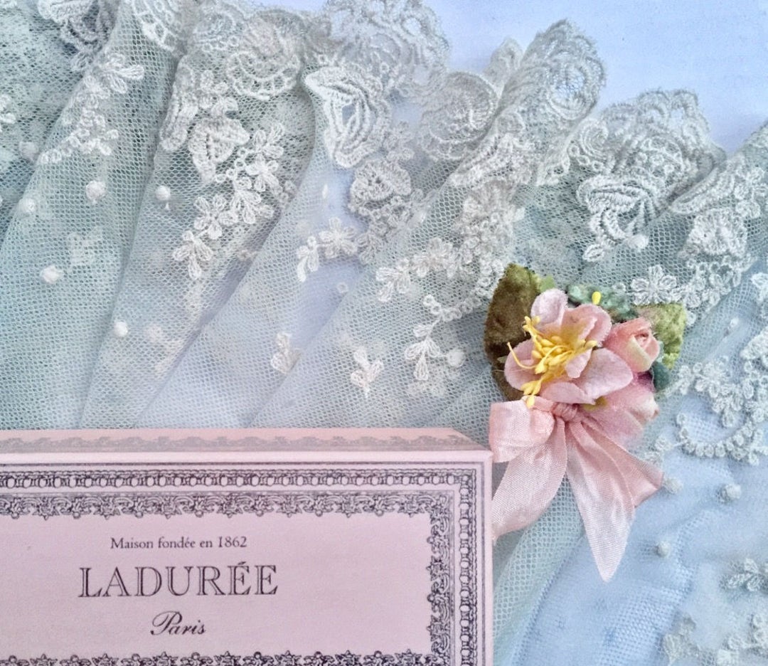 Hand Dyed French Blue Lace. Vintage Lace. Wide Cotton Lace. - Etsy