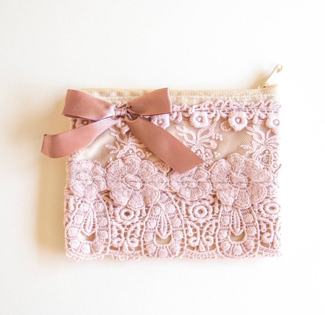 Vintage Style Lace Zip Bags. Lace Zip Bags. Lace Purse. Bridal - Etsy