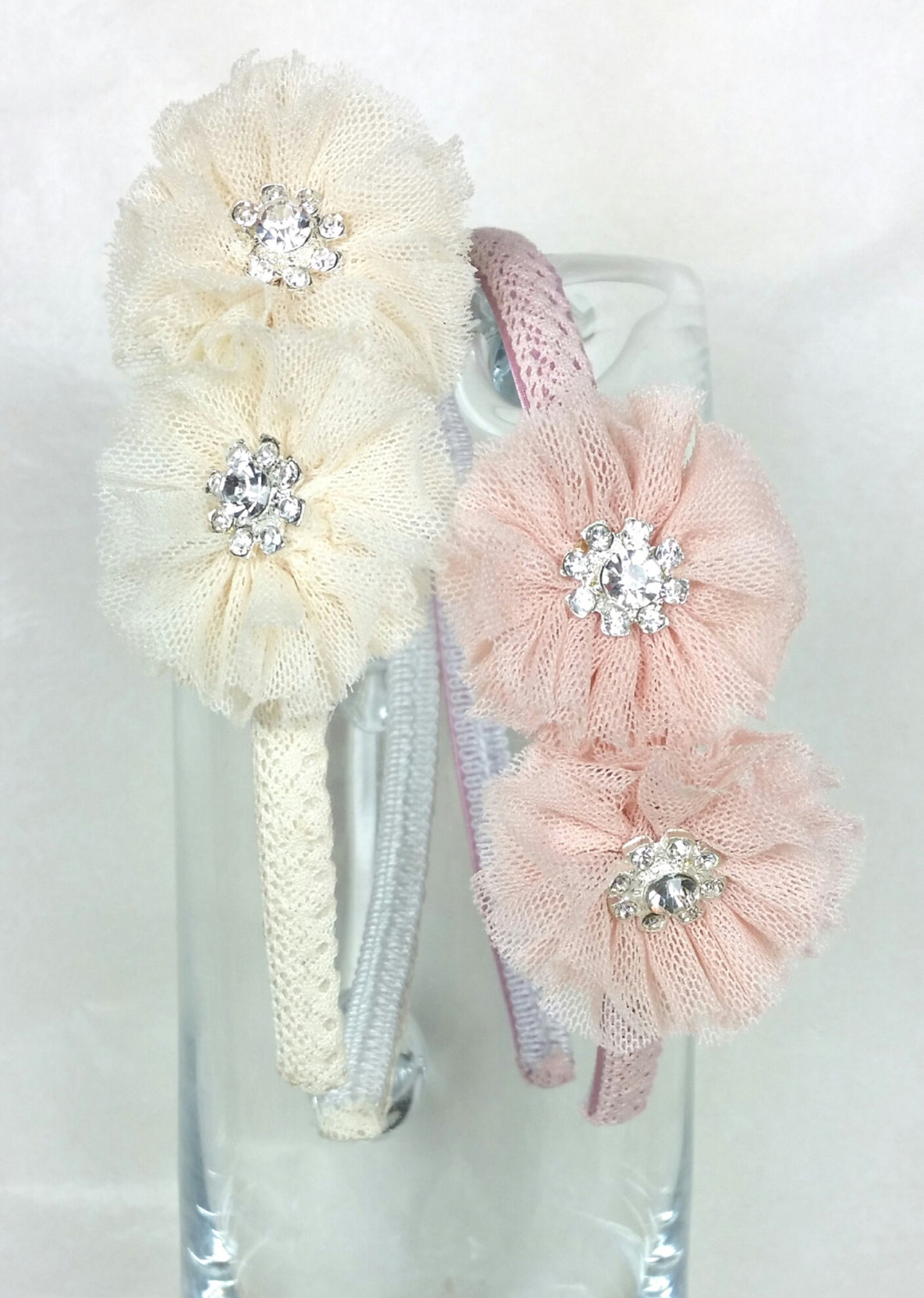 Tulle Flower Girl Headband, Sparkle Headband by Miss Rose Sister Violet ...