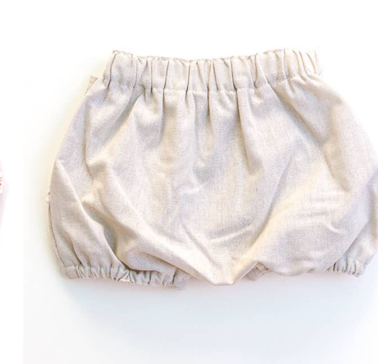 Linen and Lace Bloomers . Linen and Lace Diaper Covers . Baby | Etsy