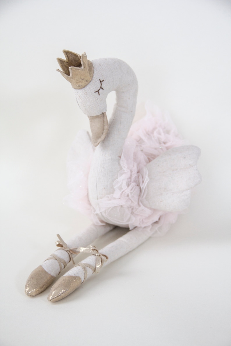 Swan Toy , Soft Swan Toy , Childrens Swan Toy , Christening Toy ...