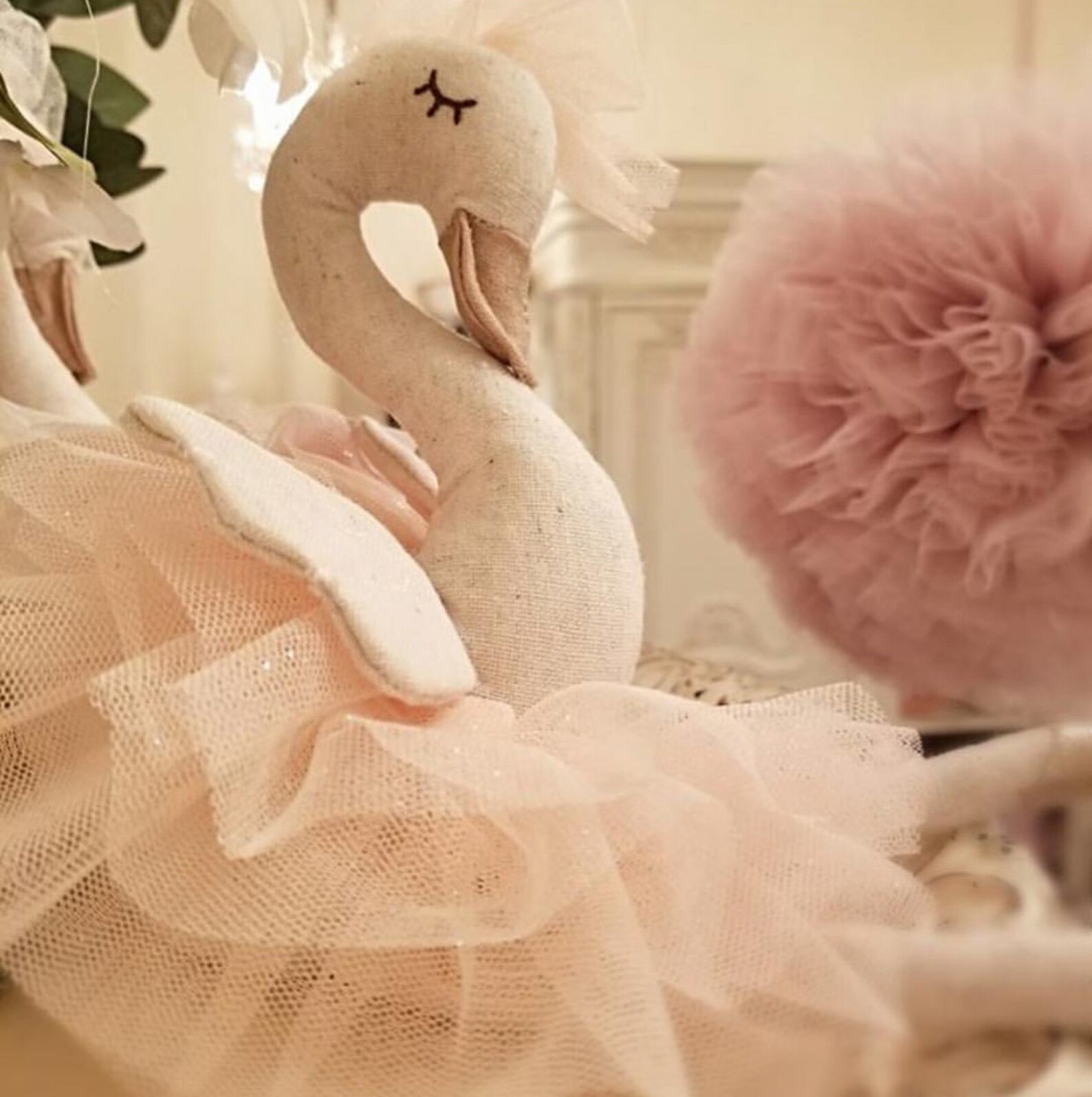 Swan Toy . Handmade Swan Doll . Newborn Toy . Christening Swan | Etsy