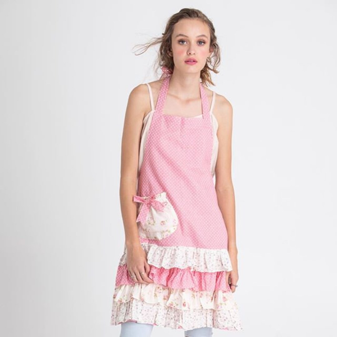 Ruffled Ladies Apron. Hostess Apron. Shabby Chic Apron. Pretty Aprons ...