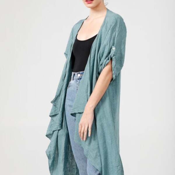 Linen Duster Coat - Etsy