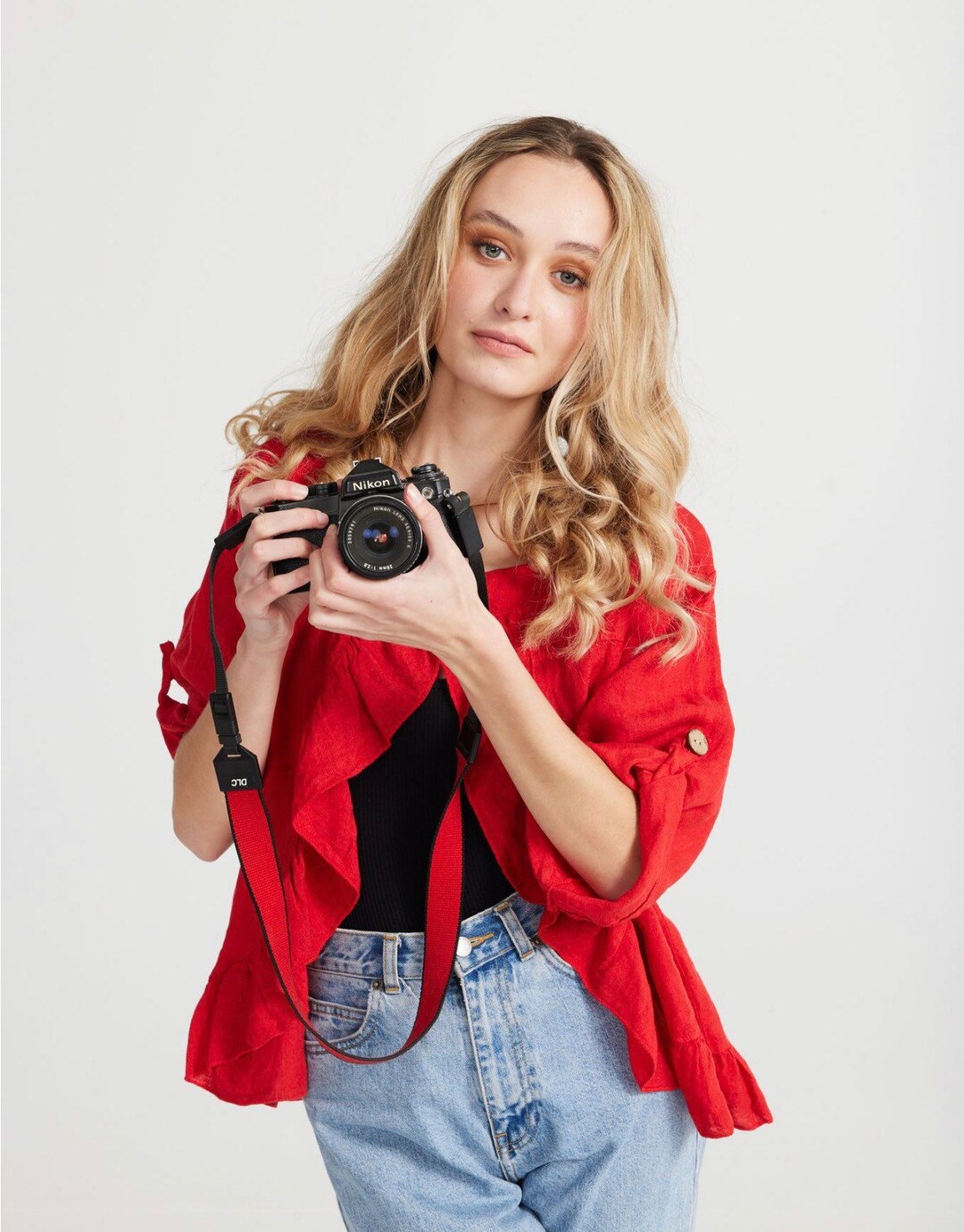 Linen Fifi Ruffled Short Linen Jacket in Red. Red Linen Top. Vintage ...