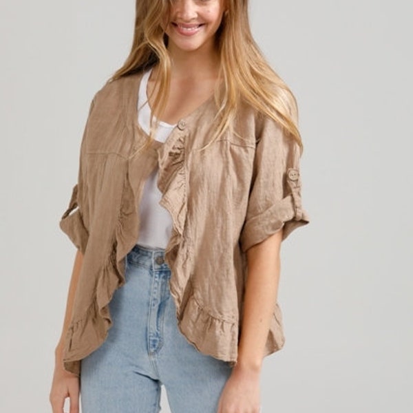 Ruffle Jacket - Etsy