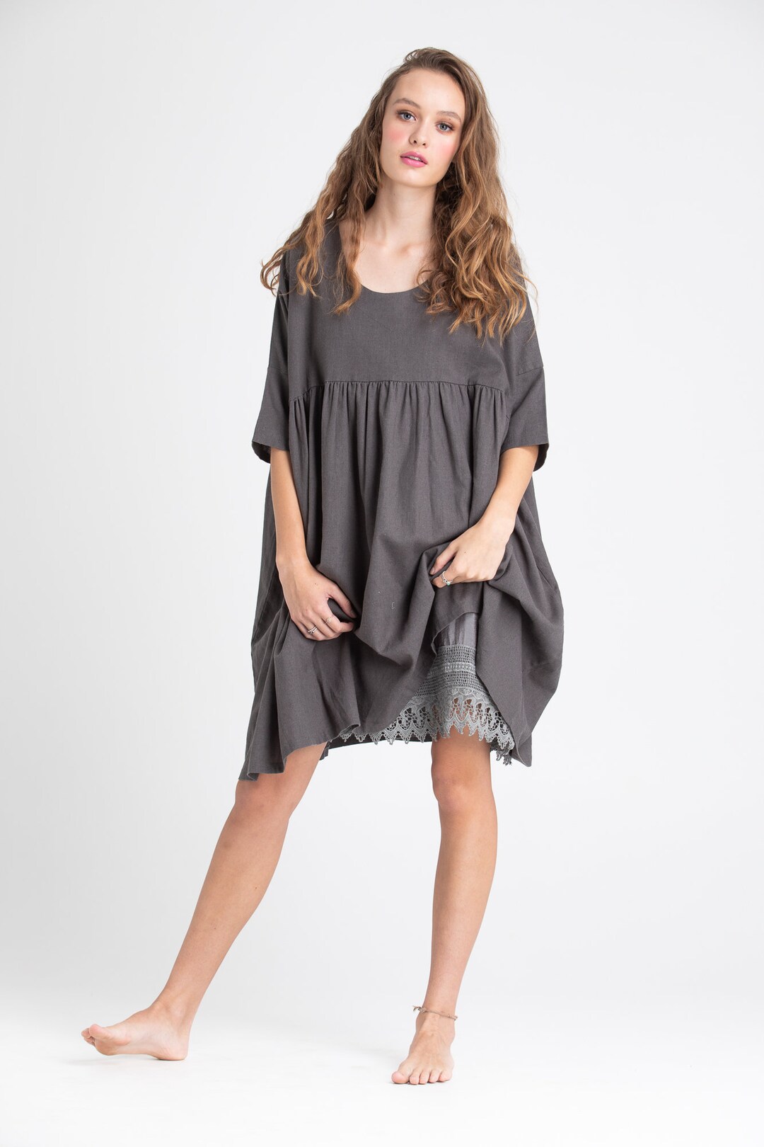 Provence French Style Smock in Heavy Cotton. Romantic Stylish Dress. - Etsy