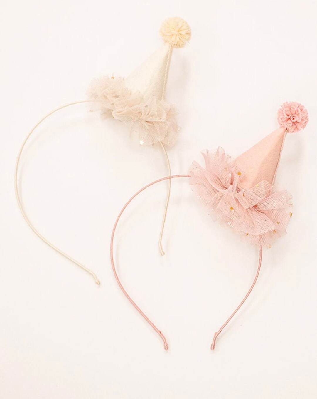 Party Hat Headband . First Birthday Headband . Glittery Tulle Party Hat ...