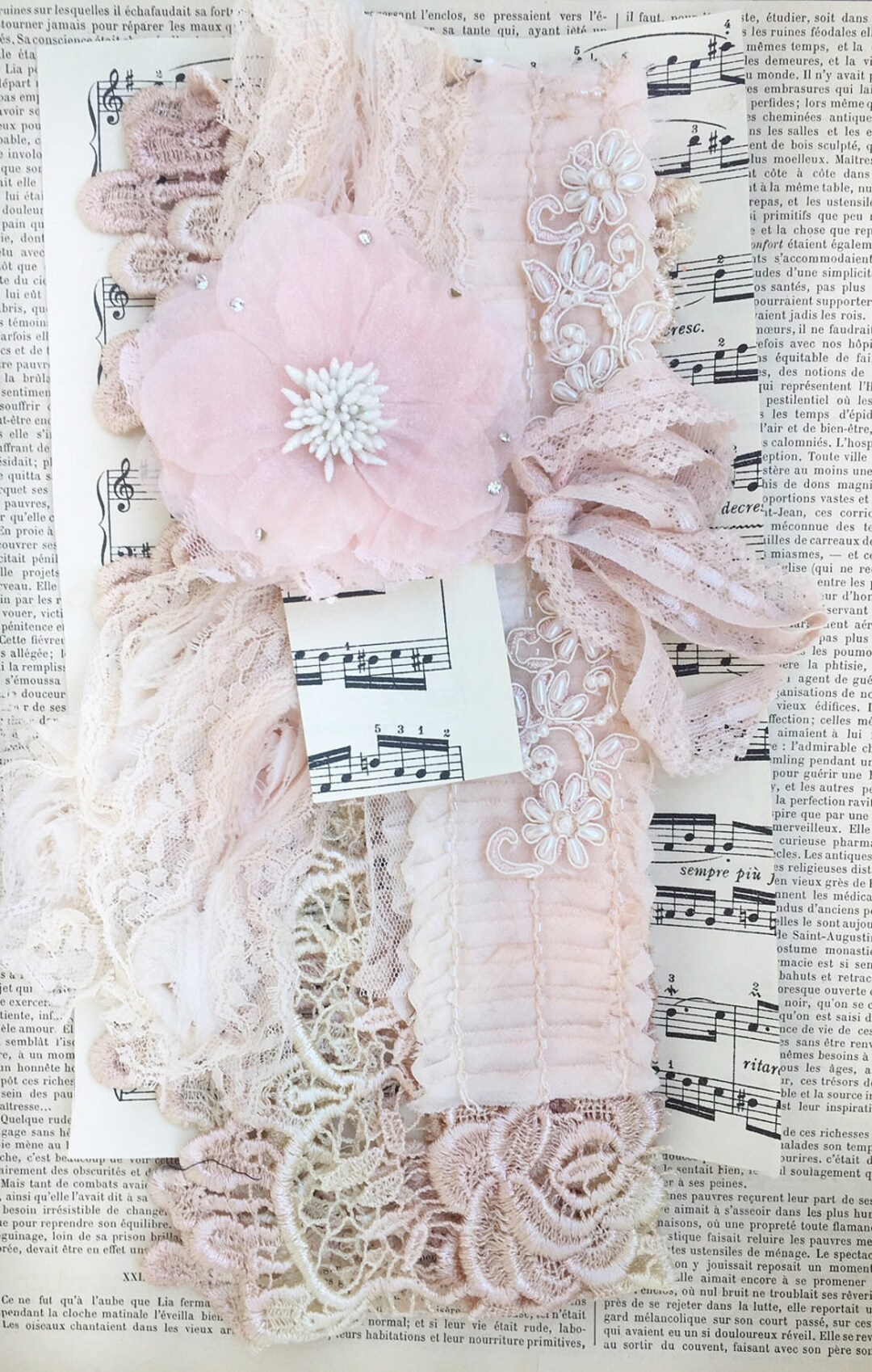 Embellishment Pack. Treasure Trim Collection. Vintage Lace and Trims ...