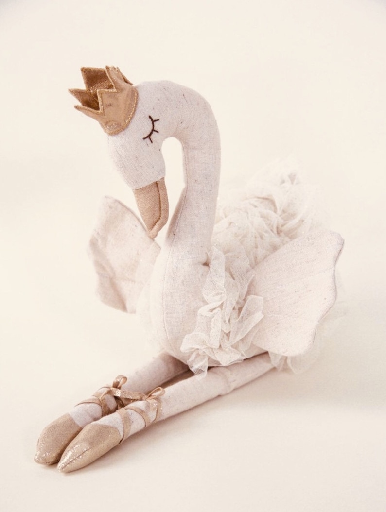 Swan Toy , Soft Swan Toy , Childrens Swan Toy , Christening Toy ...
