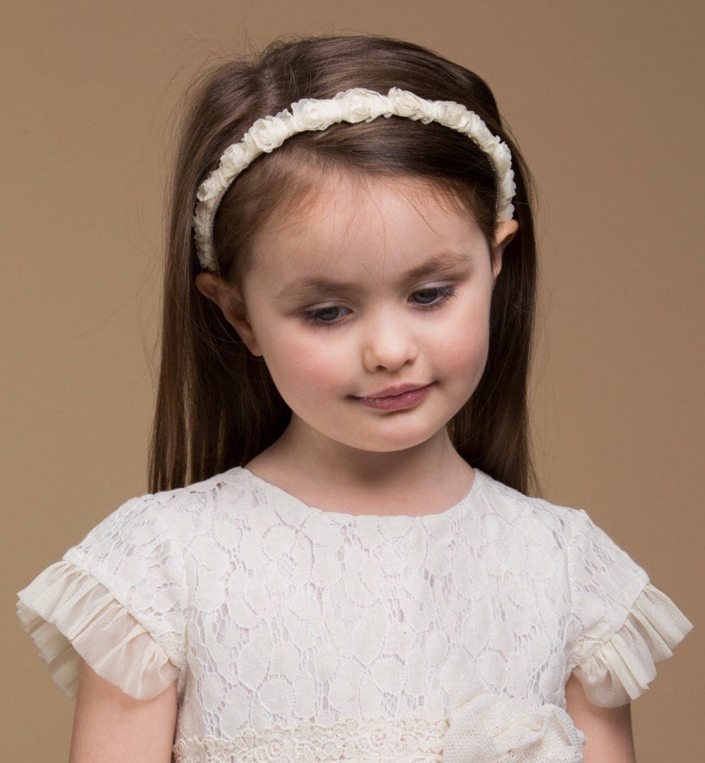 rosebud headband by Miss Rose Sister Violet. headbands. girls headbands. flower girl headband. ladies headbands. toddler
