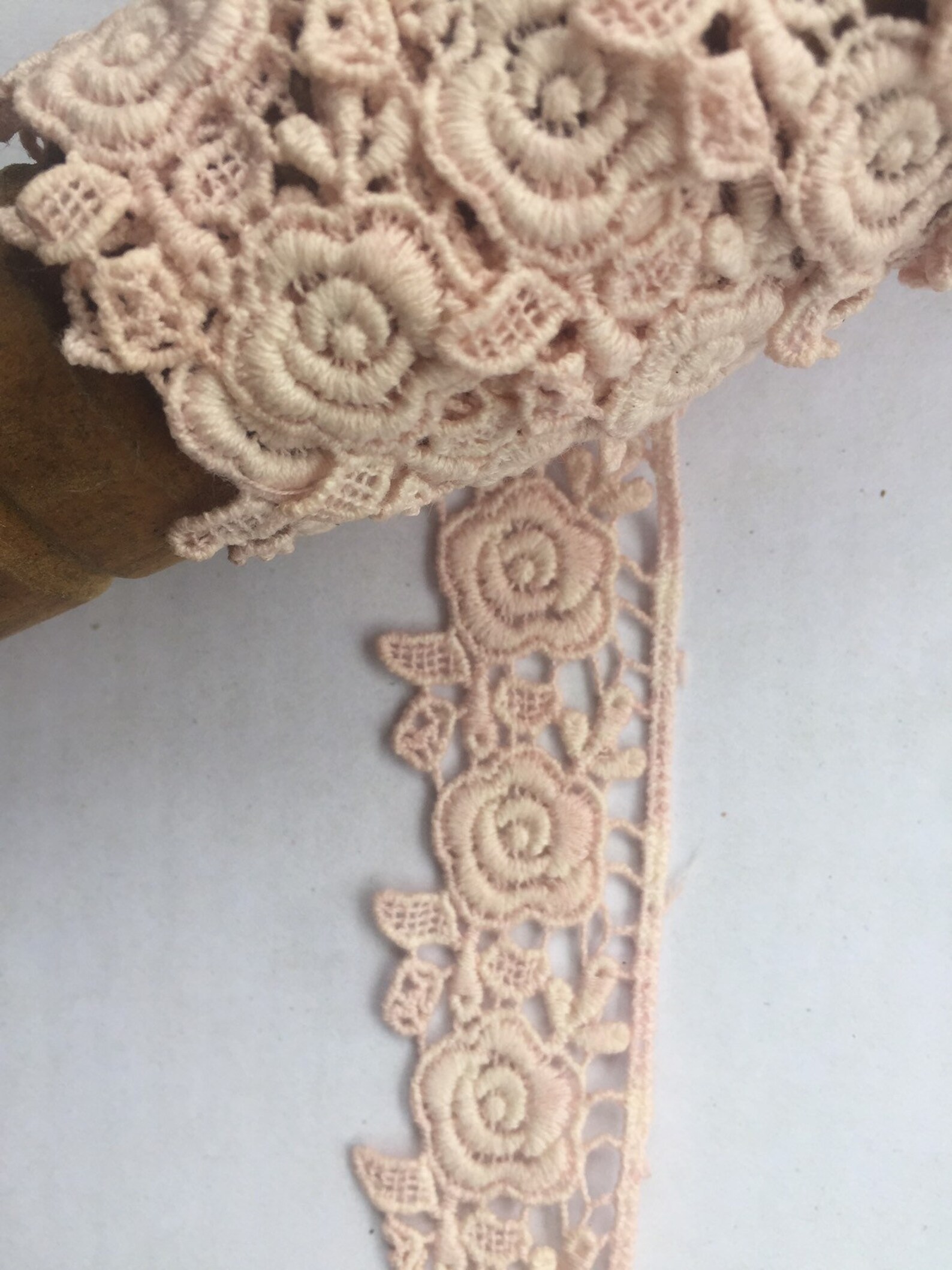 Narrow Rose Lace . Vintage Cotton Rose Lace . Rose Lace Doing - Etsy