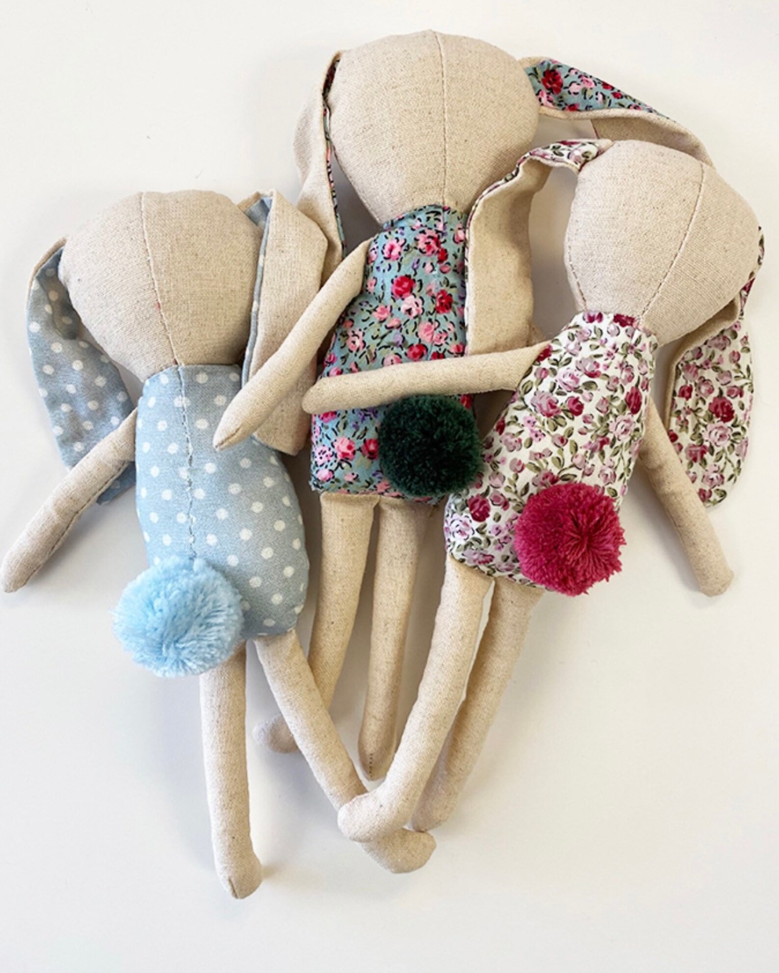 Rosebud Bunny Toy. First Birthday Bunny Toy. Baby Shower Toy. Handmade ...