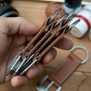 Personalized Gifts, Custom Made Leather Key Ring, Watch Strap Style Key ...