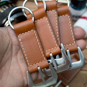 Personalized Gifts, Custom Made Leather Key Ring, Watch Strap Style Key ...