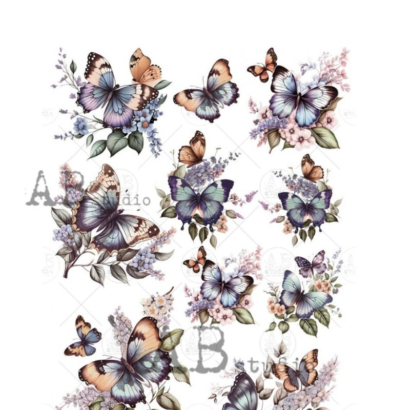 Decoupage Butterfly - Etsy