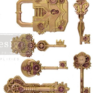 Mechanical Lock and Key Silicone Mold for Resin and Clay - Etsy