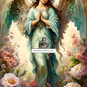 A4 Angels Prayer Decoupage Paper DC251 - Etsy