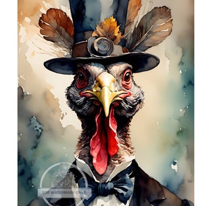A3 Top Hat Turkey Decoupage Paper DC5016 - Etsy
