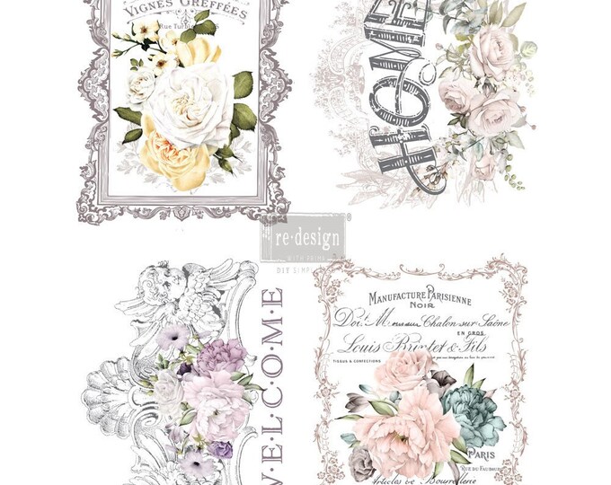 FLORAL HOME Prima Redesign Decor Transfer Free Shipping - Etsy