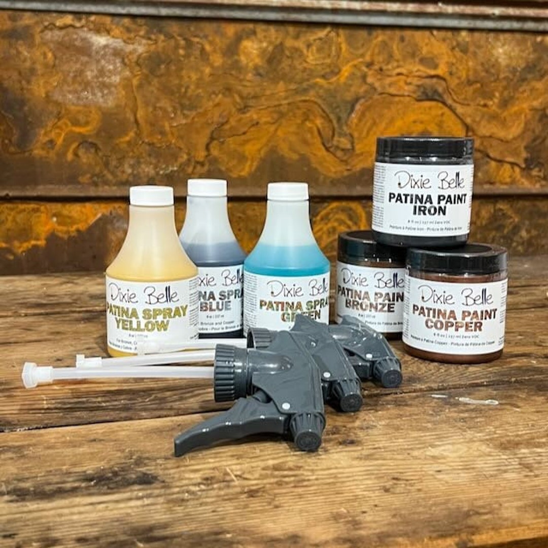 Ultimate Patina Paint With New YELLOW Spray Kit: 3 Paints and 3 Sprays ...