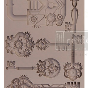 Mechanical Lock and Key Silicone Mold for Resin and Clay - Etsy