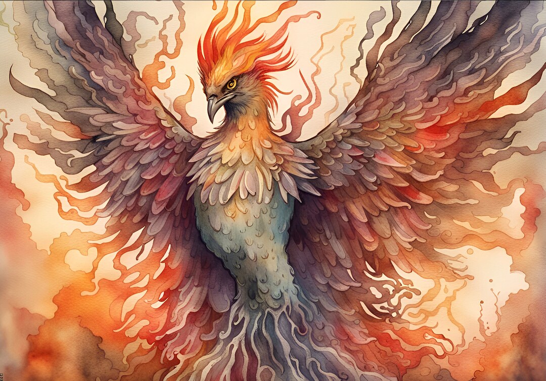 A4 Rise From the Ashes, the Phoenix Decoupage Rice Paper, DC130 - Etsy