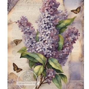 A3 the Lilacs Decoupage Paper DC5010 - Etsy