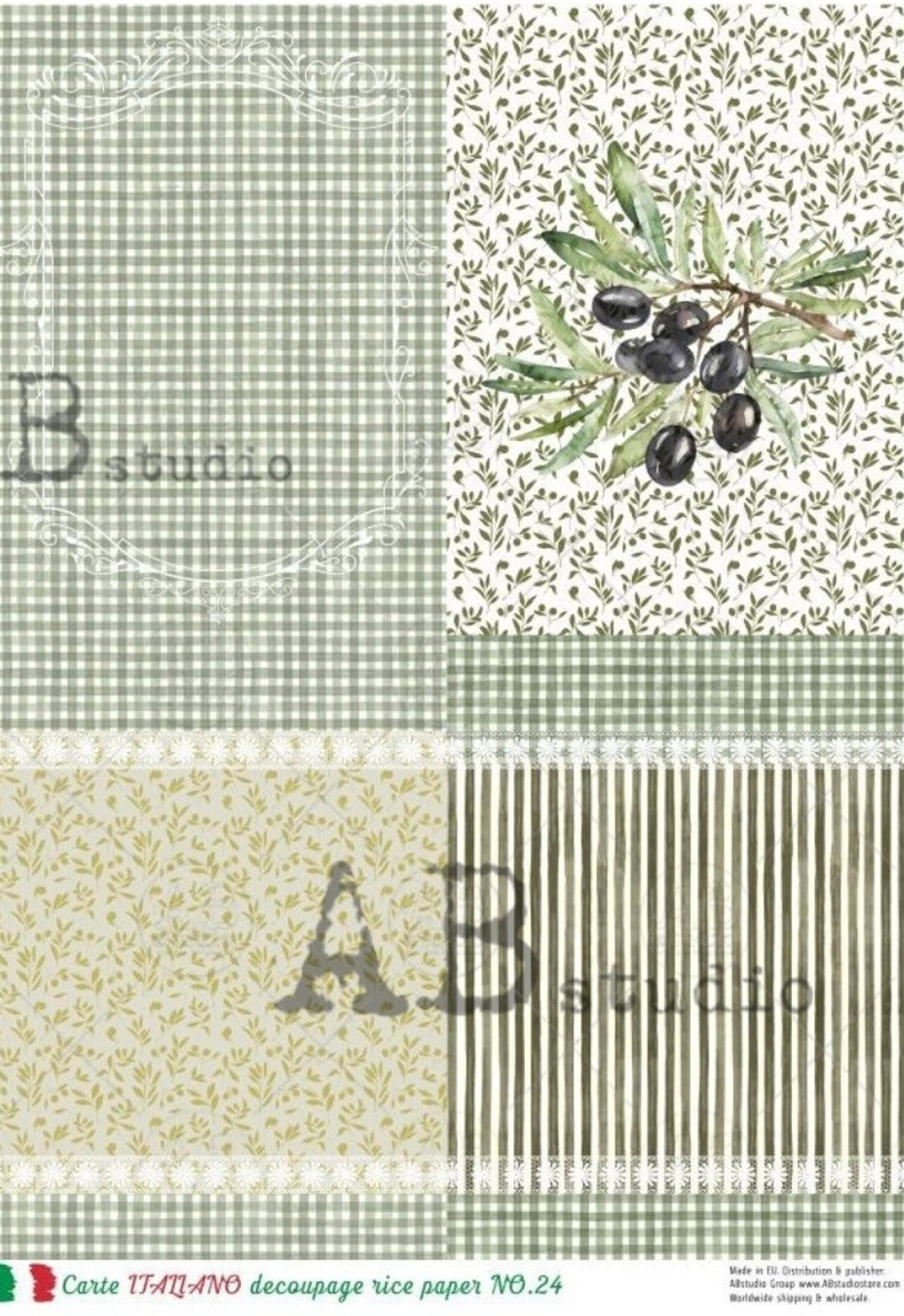 A4 Carta Da Parati Carte Italiano Rice Paper 24 - Etsy