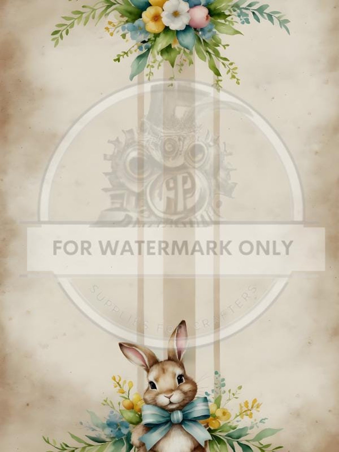 A3 Easter Linen Stripe Decoupage Paper DC5079 - Etsy