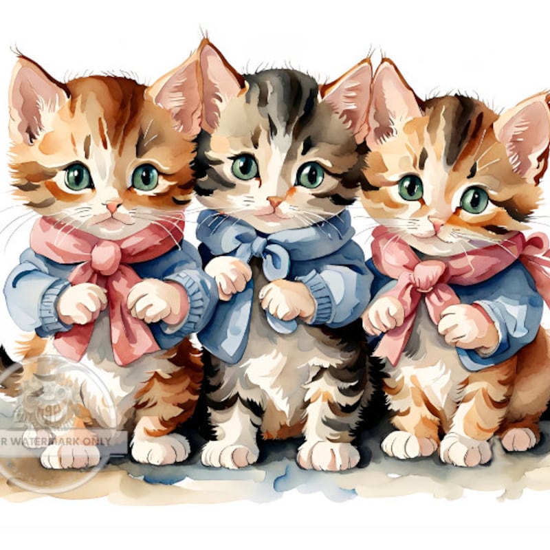 Kitten Clip Art - Etsy